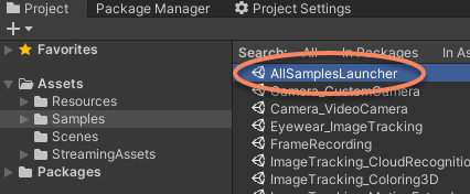 How to Use Samples — EasyAR Sense Unity Plugin 4.6.0 documentation